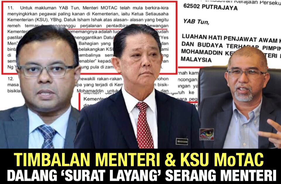 Syarikat kroni digagalkan, Timbalan Menteri, KSU MoTAC serang Menteri ...