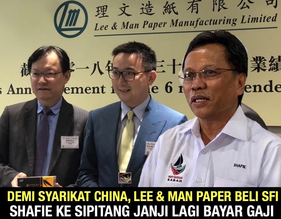 Demi syarikat China, Lee Man Paper beli SFI, Shafie ke Sipitang ...