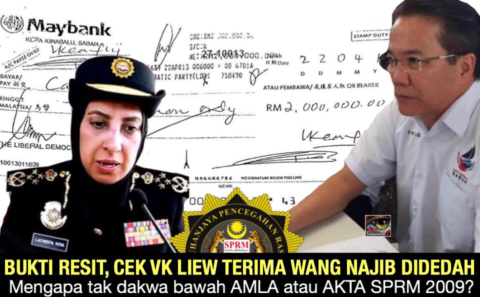 Bukti resit, cek RM2 juta Menteri JPM terima wang Najib, mengapa tak ...